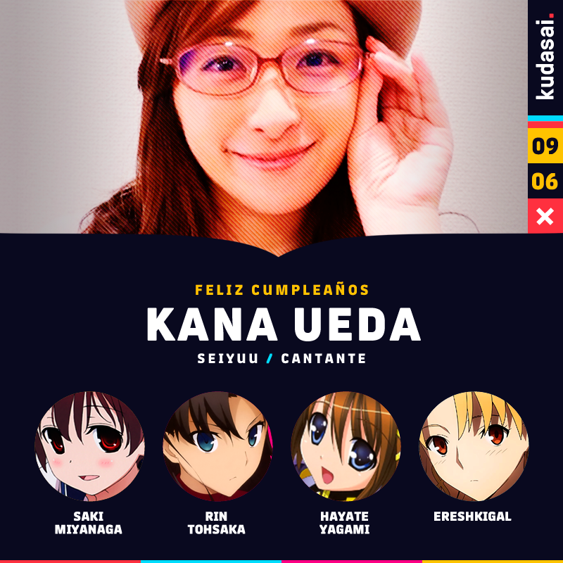Kudasai on Twitter: "El 9 de junio celebramos el cumpleaños de la actriz de voz y cantante Kana ...