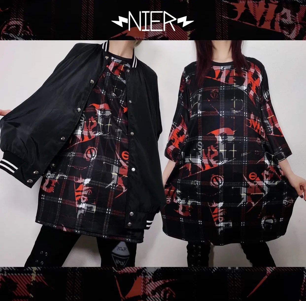 NieR Clothing@プレゼント企画中 on Twitter: "🎁本日〆切プレゼント企画🎁 【RED CHECKERED BIG CUTSEW】 🎁4名様にプレゼント🎁 ユニセックス ...