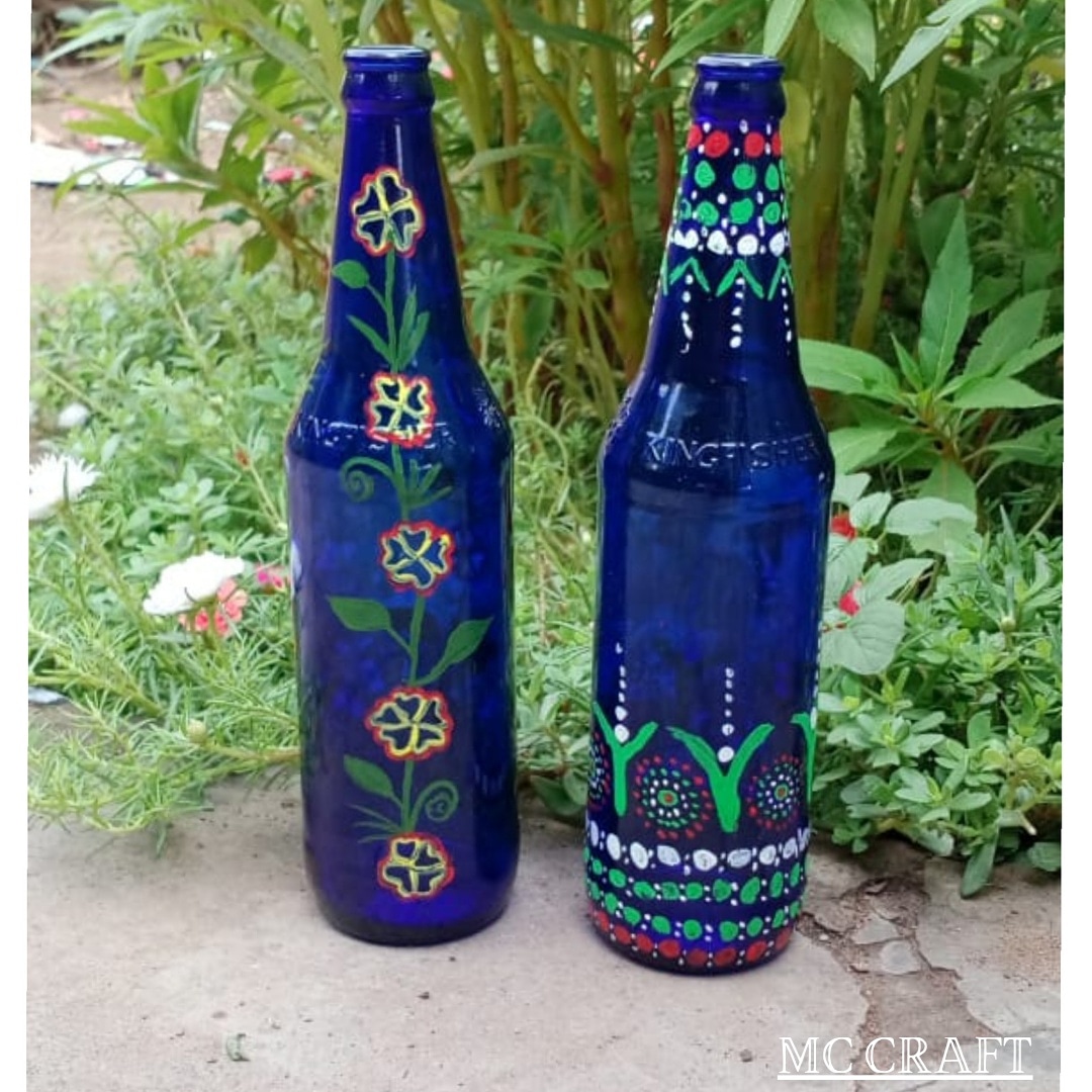 Beer Bottle Painting Designs