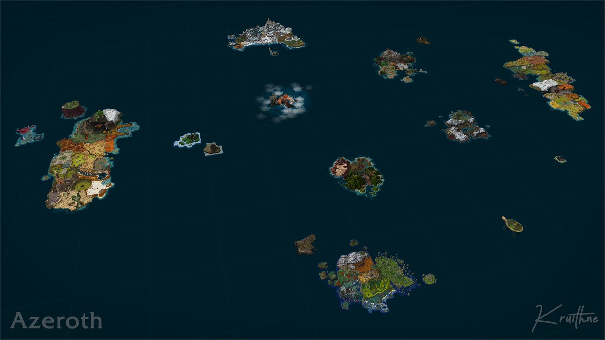 Azeroth From Space - The Whole World Rendered in 3D - General ...