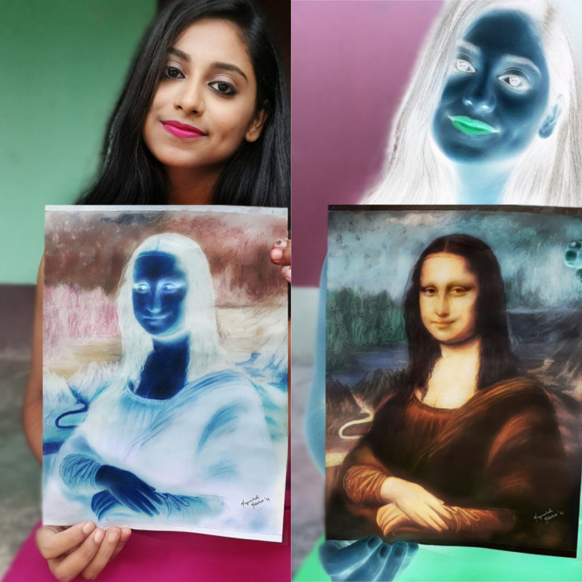 Mona Lisa Eyebrows X Ray
