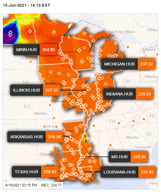 Miso Real Time Lmp Map - Printable Maps Online