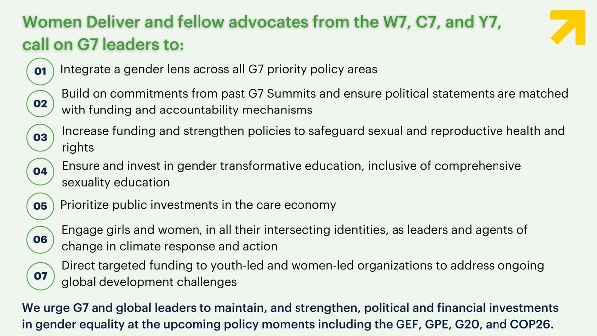 Women Deliver on Twitter: ".@G7 and world leaders must put girls & women, in all their ...