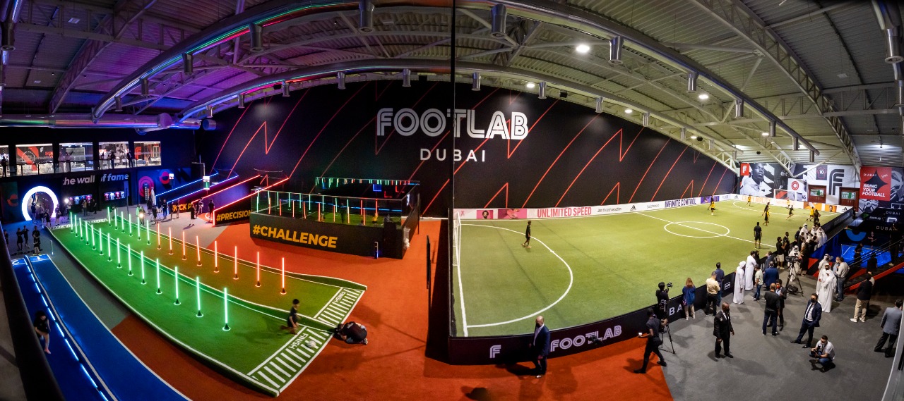 Dubai Media Office on Twitter: "FOOTLAB #Dubai, the world’s first indoor football, entertainment ...