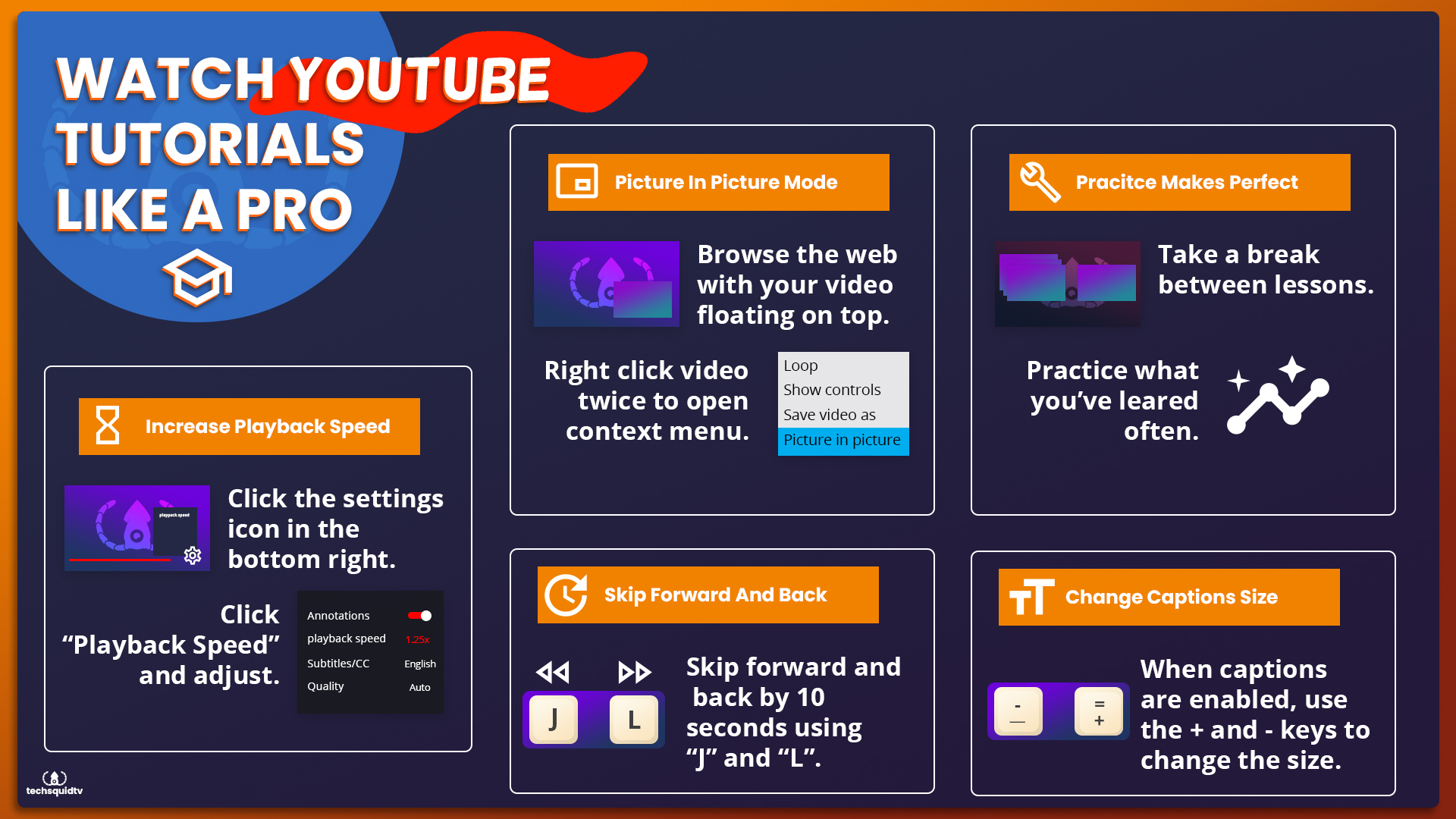 Kyle TechSquidTV on Twitter: "Pro tips for watching YouTube tutorials. Take it from me, a dev ...