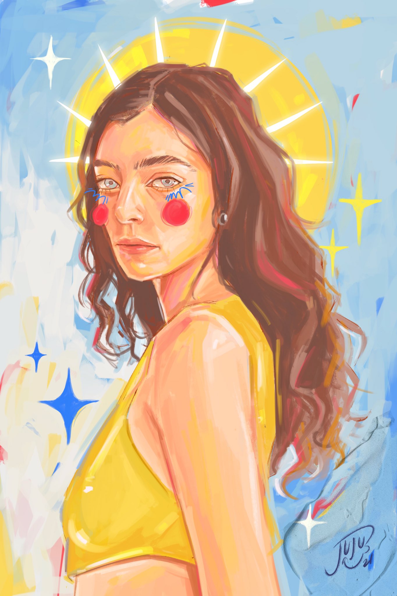 Lorde Tumblr Drawing