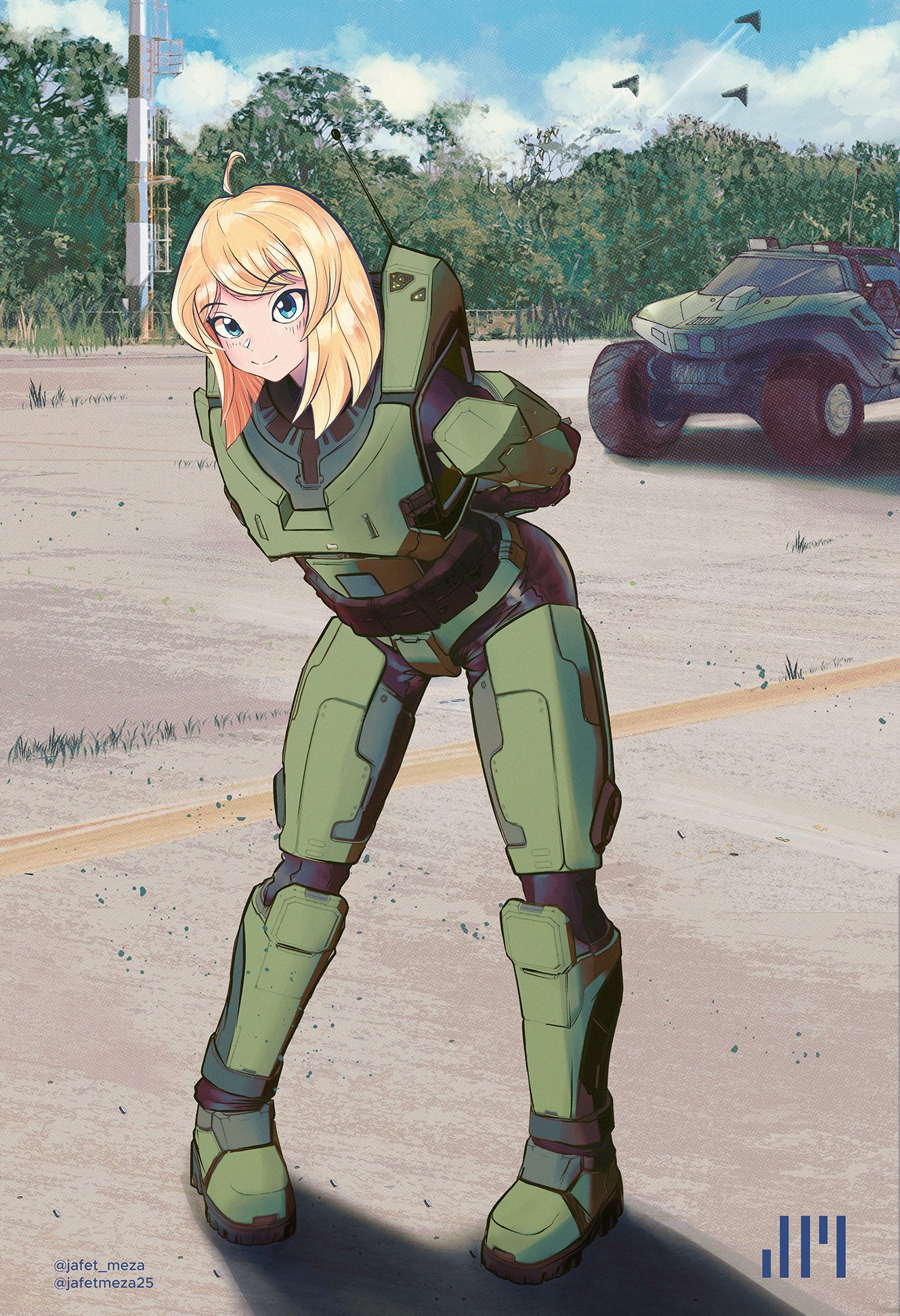 Halo Spartin Anime Girl
