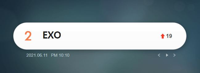 EXO SOCIAL 50 on Twitter: "EXO is Trending NO2 on Melon Trends🔥🎉🎉🎉 @weareoneEXO…
