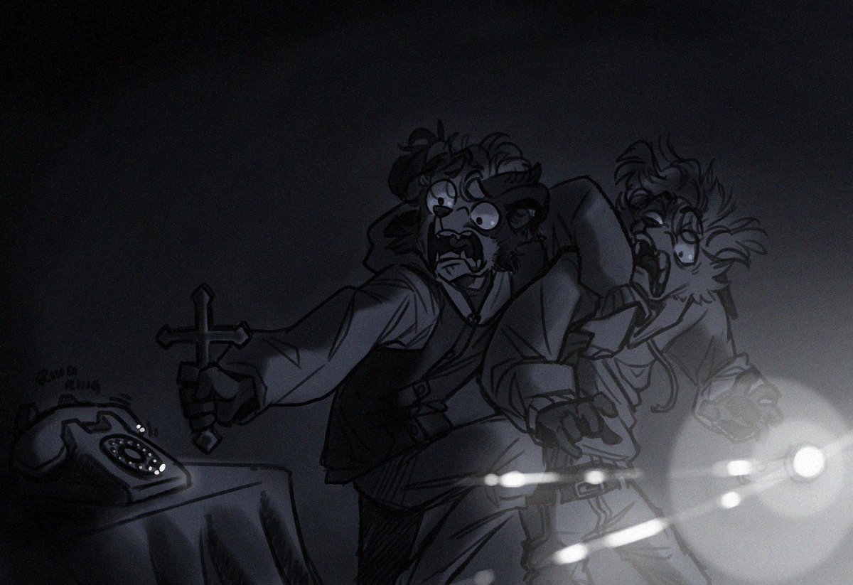 「here's all my phasmophobia fanart but with my characters lol」Zennie 🏙️ ...