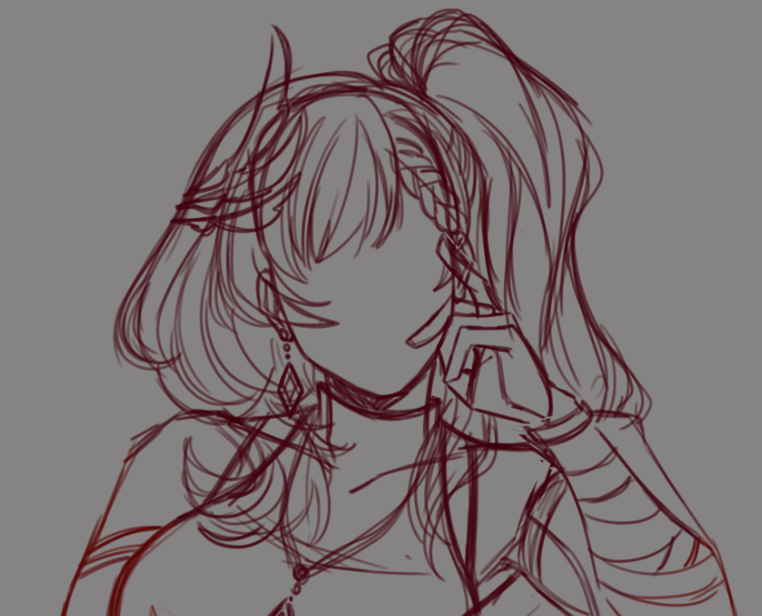 「I really love drawing Reine's hair 」|Polusのイラスト