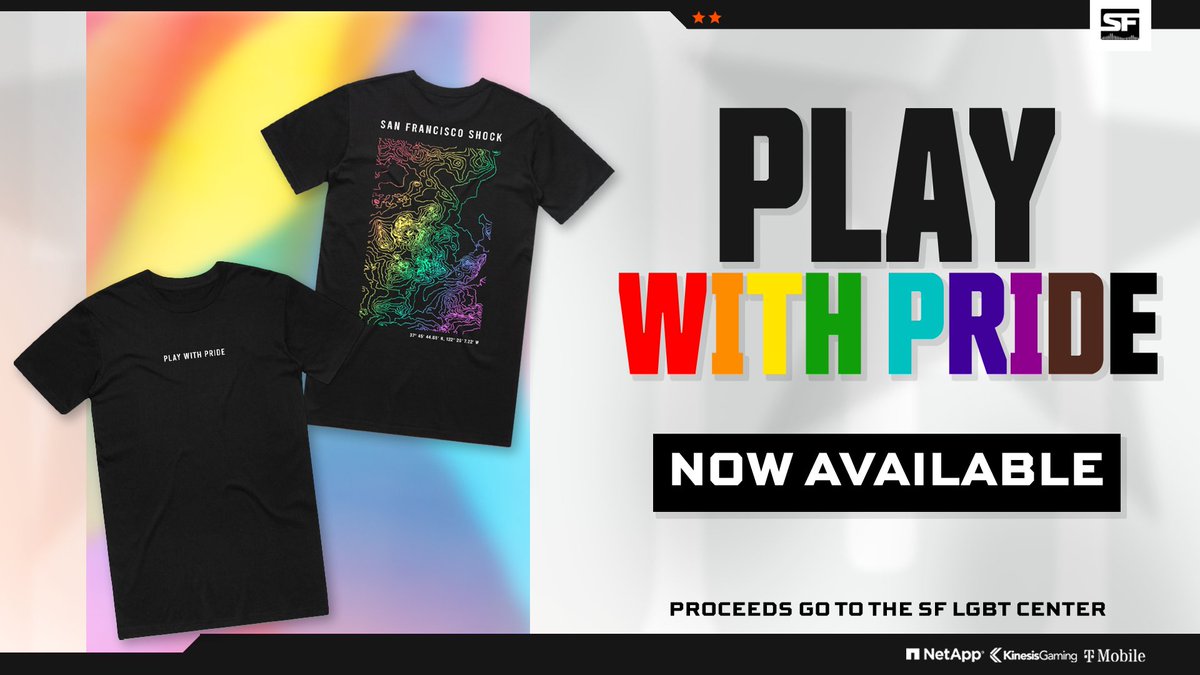Shock release Pride merch where all profits will be donated to the SF ...