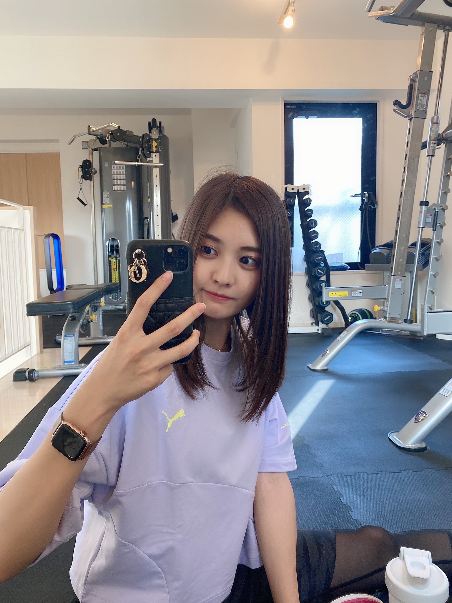 林ゆめ on Twitter: "今日のジム☺️ パープルのウェア💜…