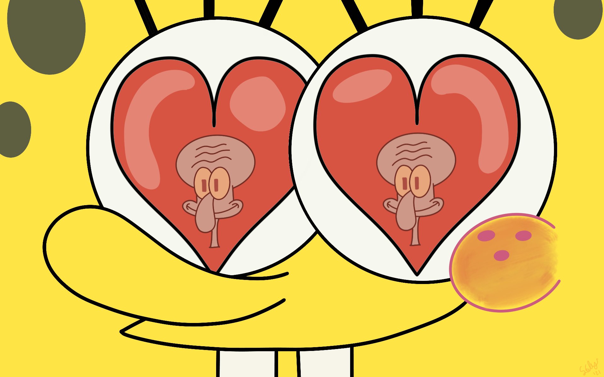 Sandy Cheeks And Spongebob In Love 8630