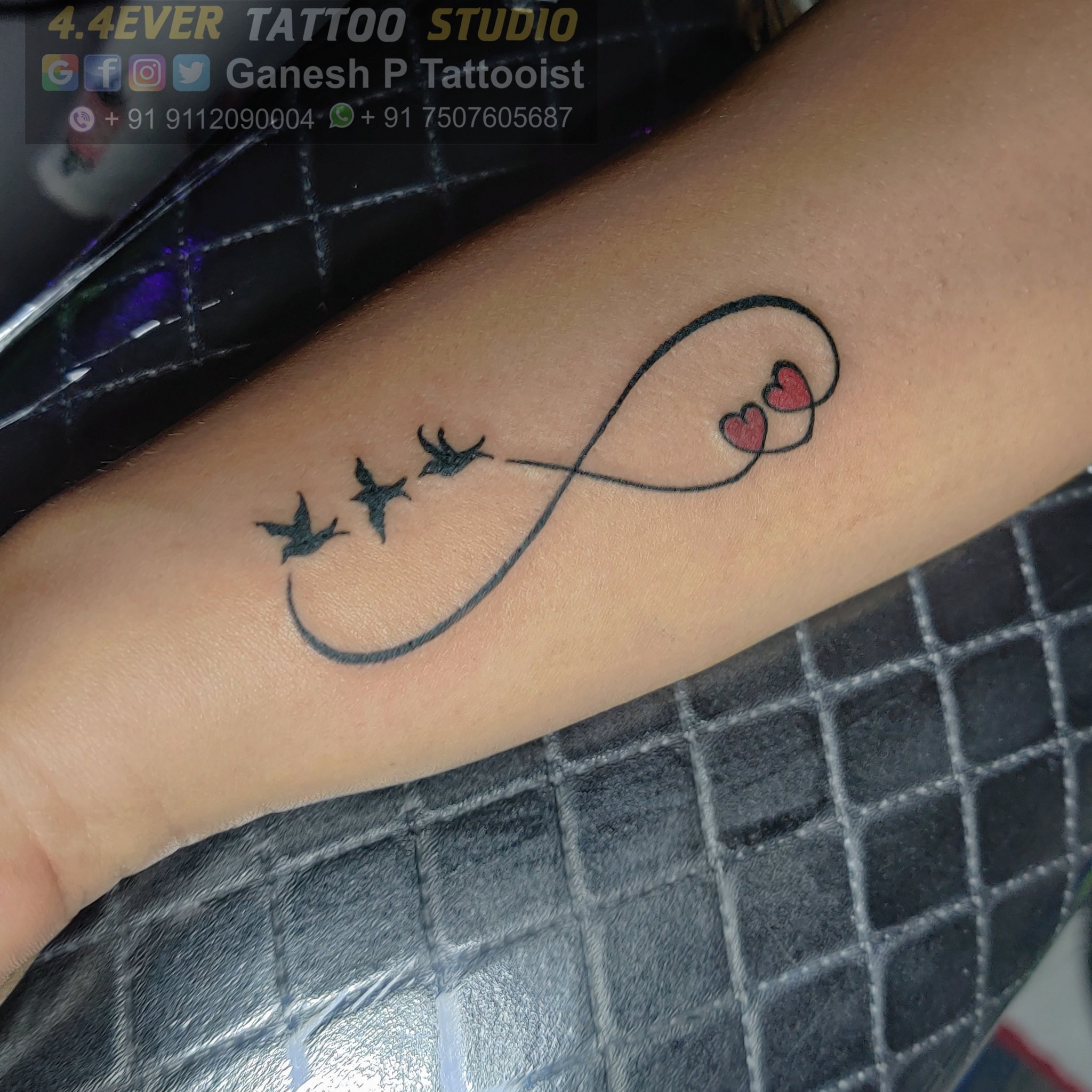Infinity Tattoo Designs With Birds