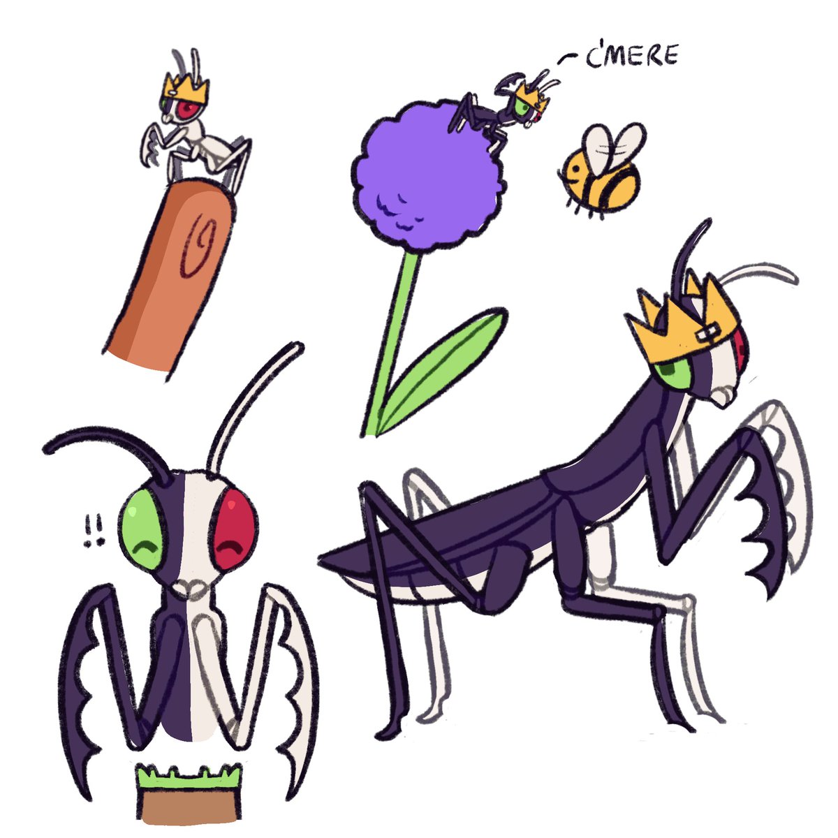 「cw bugs // bug man. little bug man. lit」|Backwardのイラスト