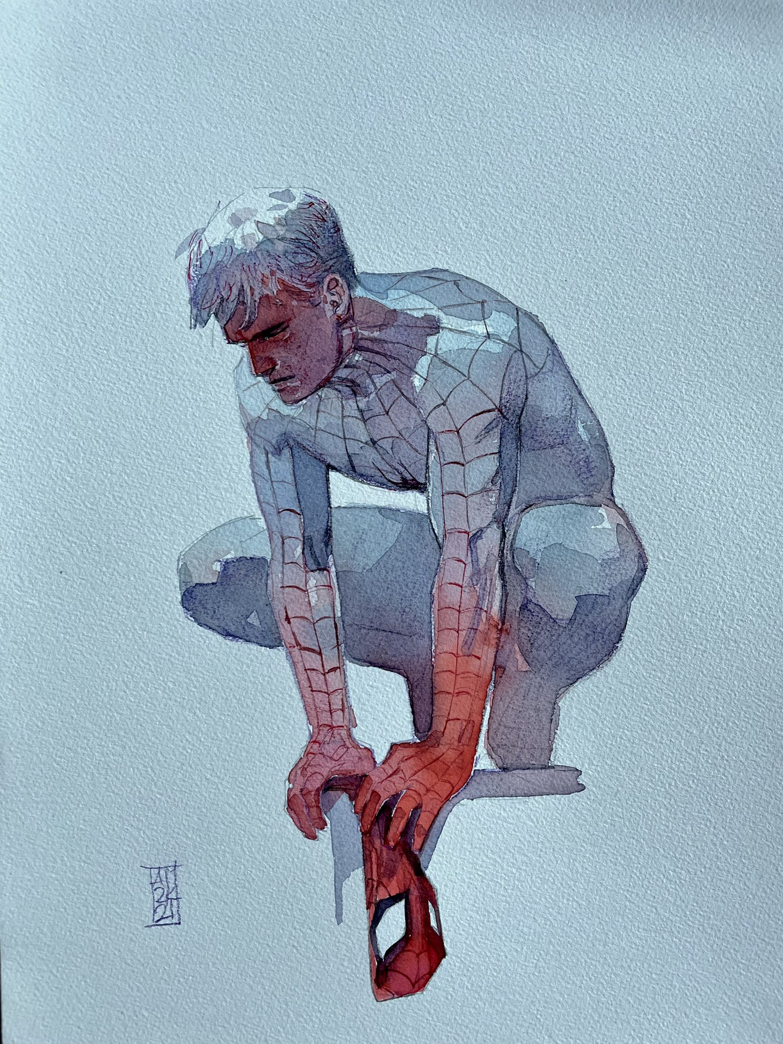 Spider Man Mask Drawing