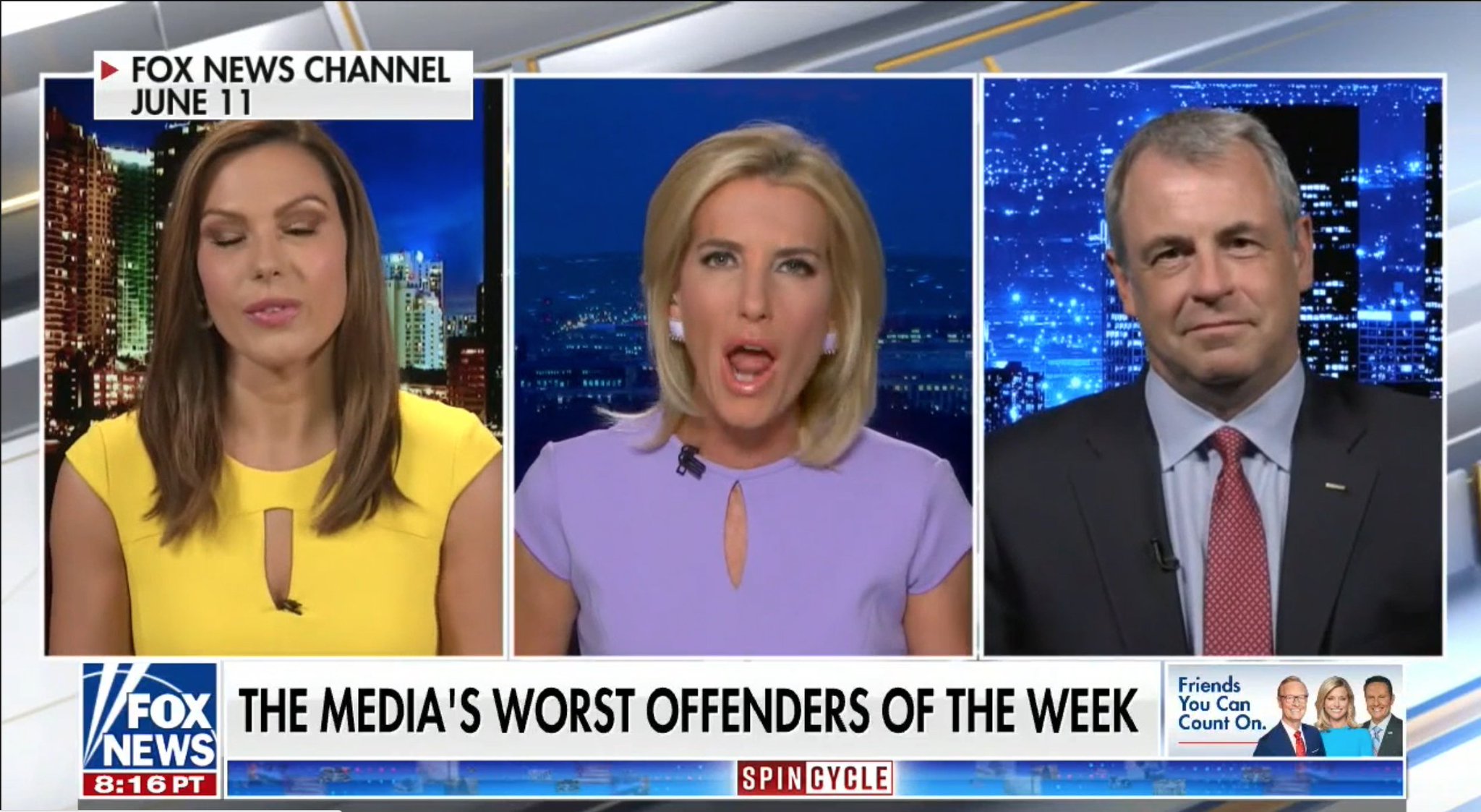 Bad Fox Graphics on Twitter: "Laura Ingraham is shocked — *SHOCKED* — that Howard Kurtz's # ...