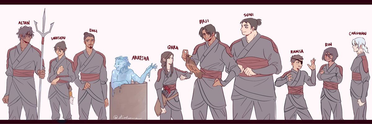 「a messy doodle of the Cike from the Poppy War!! alternativ」steoh 💎の漫画