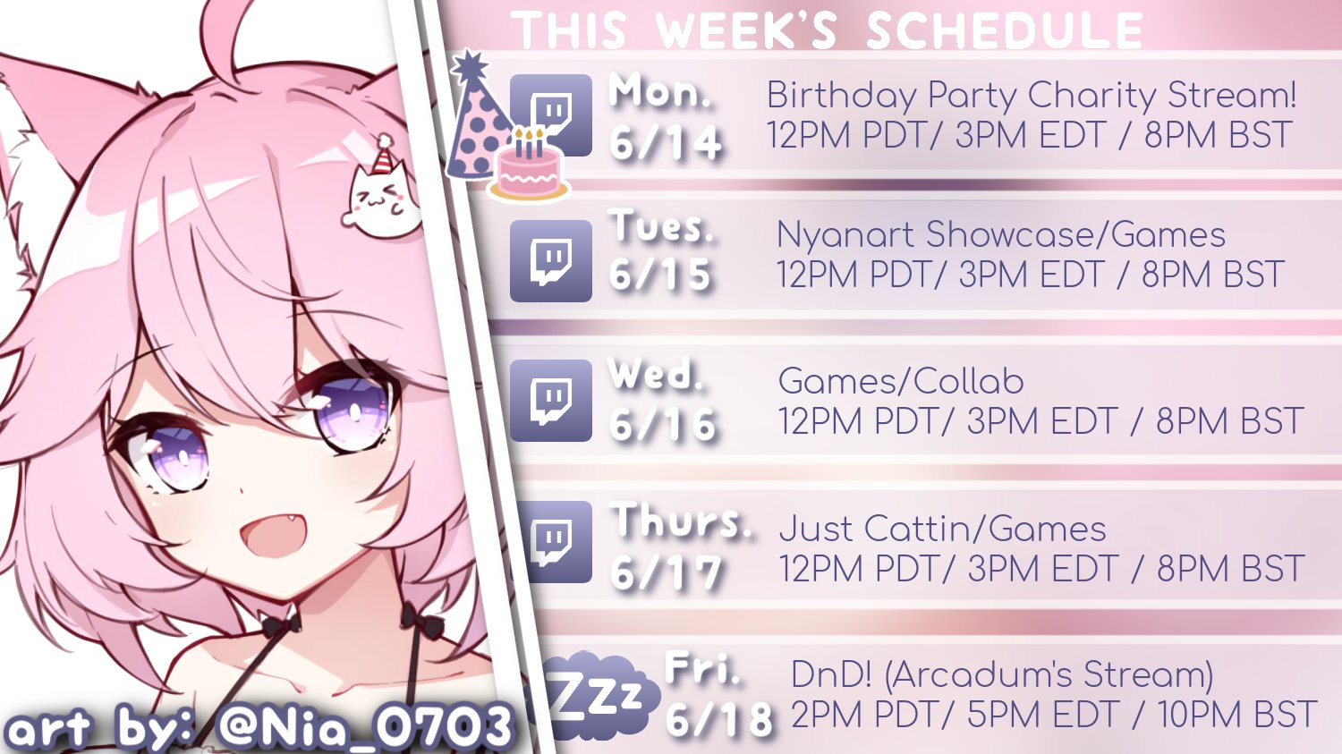 Nyatasha Nyanners 🌈👻 Vshojo On Twitter This Week Is Going To Be A Lot Of Fun Im Looking