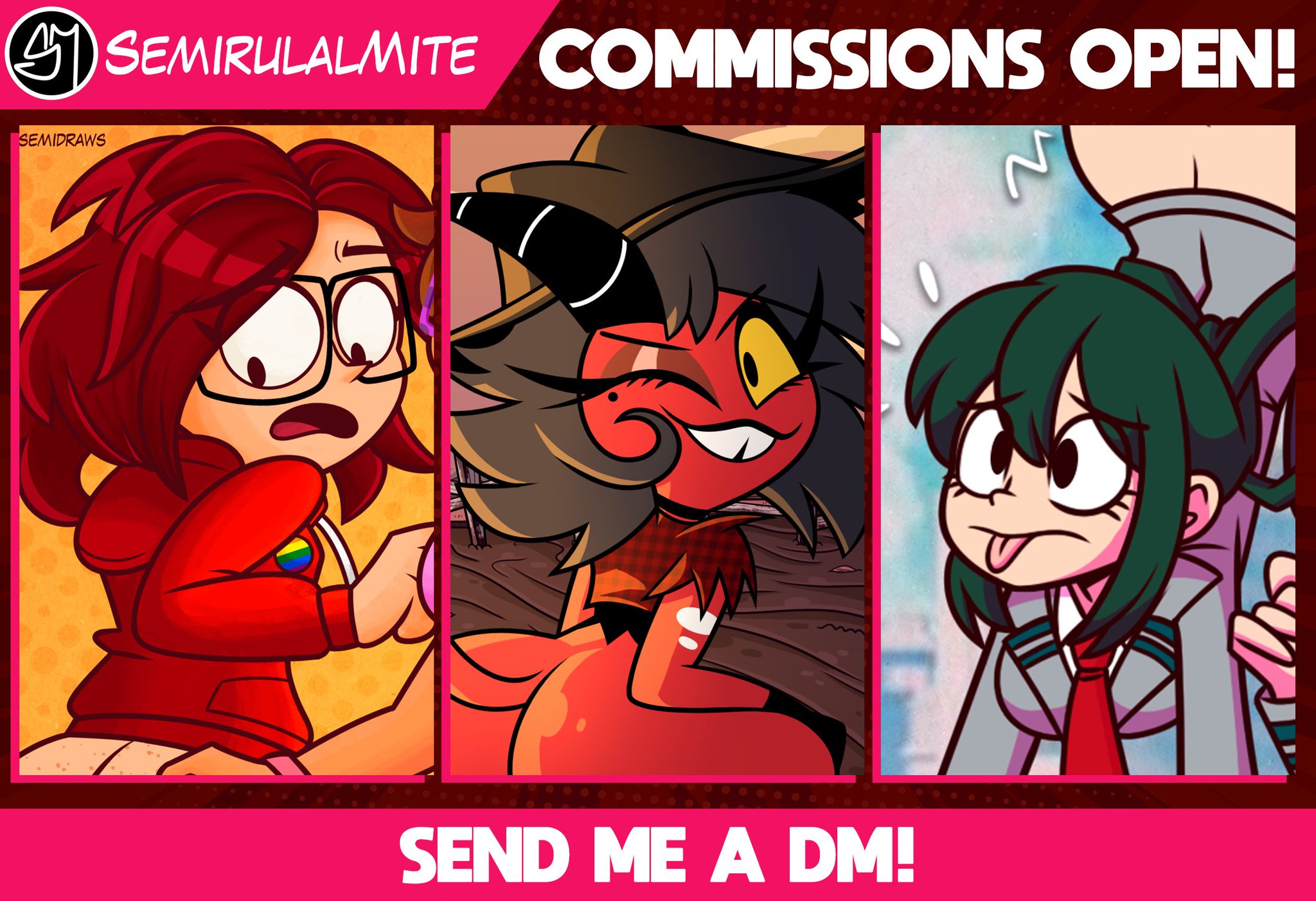 SemiDraws🔞🇨🇴 on Twitter: "COMMISSIONS OPEN! - ONLY 8 SLOTS >:3 Send me a DM if you are ...