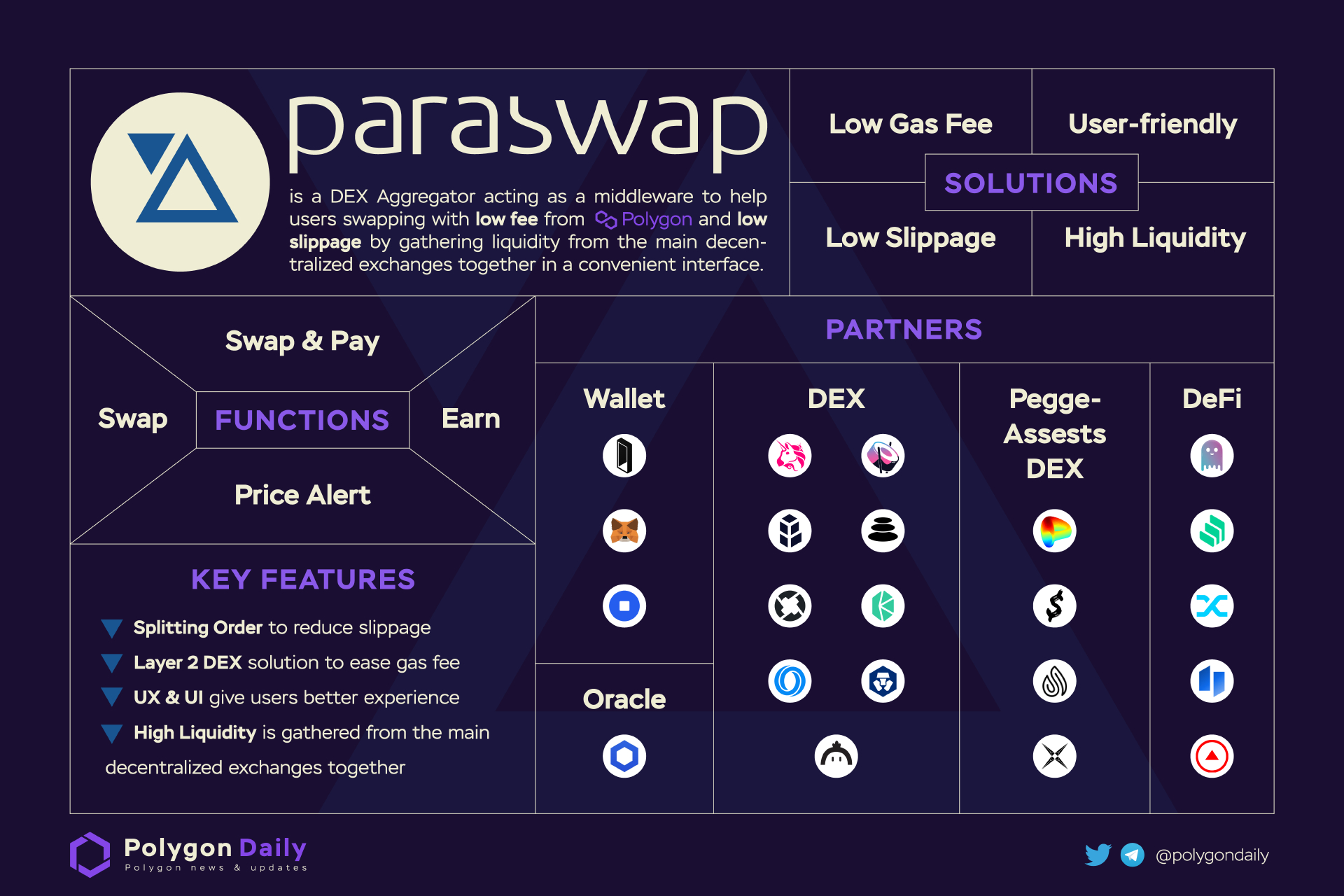 Polygon Daily 💜 on Twitter: "Project Overview: ParaSwap @paraswap is among very few native ...