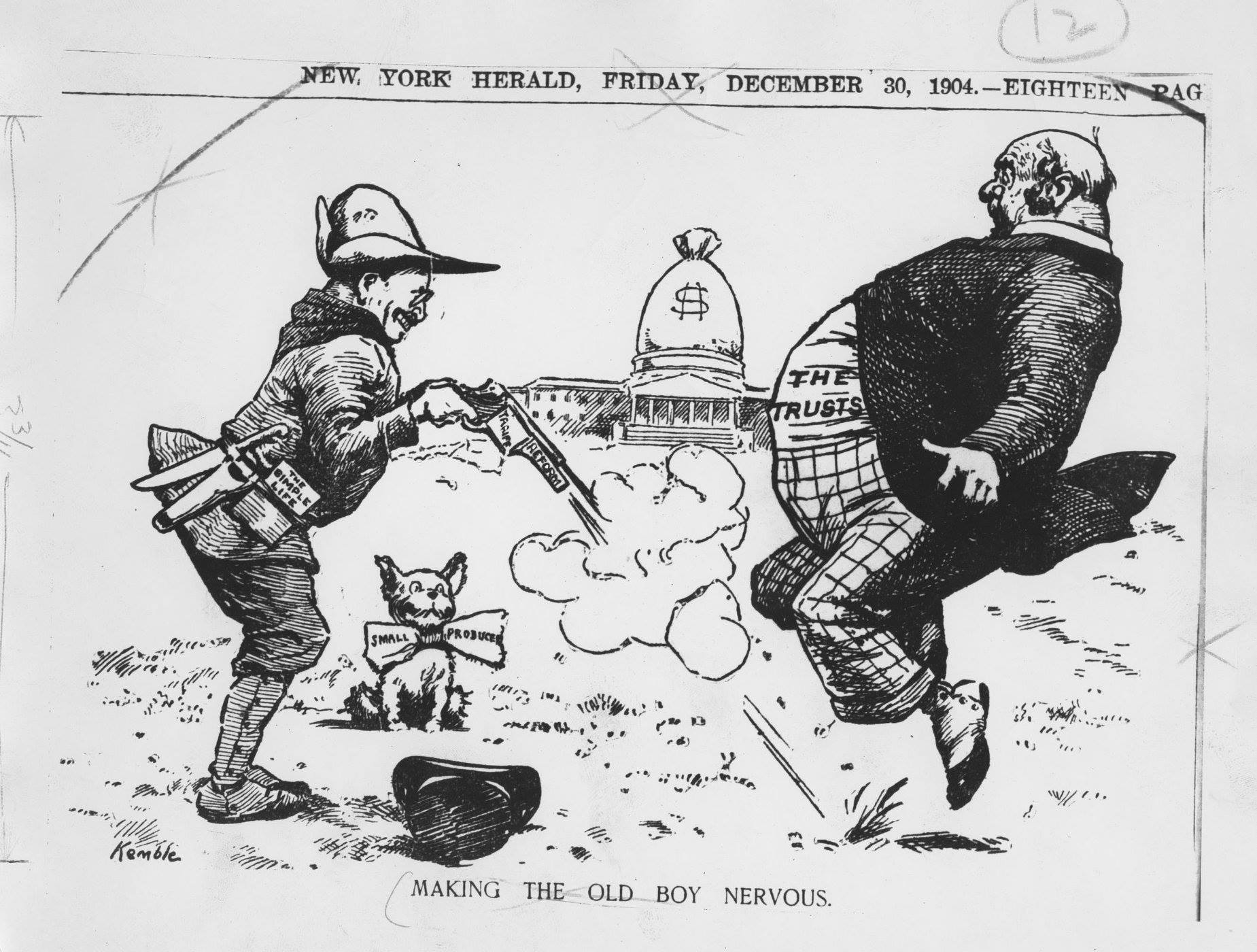 Trusts Political Cartoon