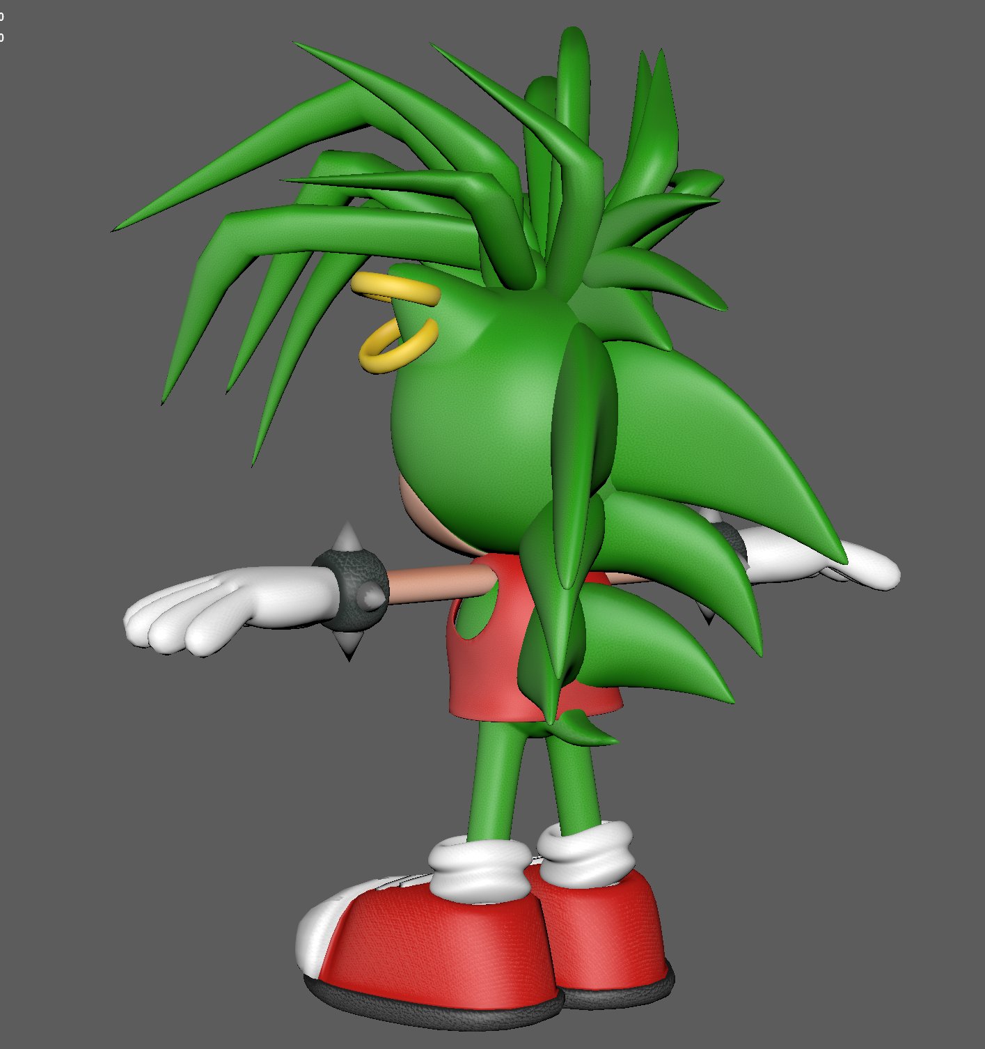 Manic The Hedgehog 3d