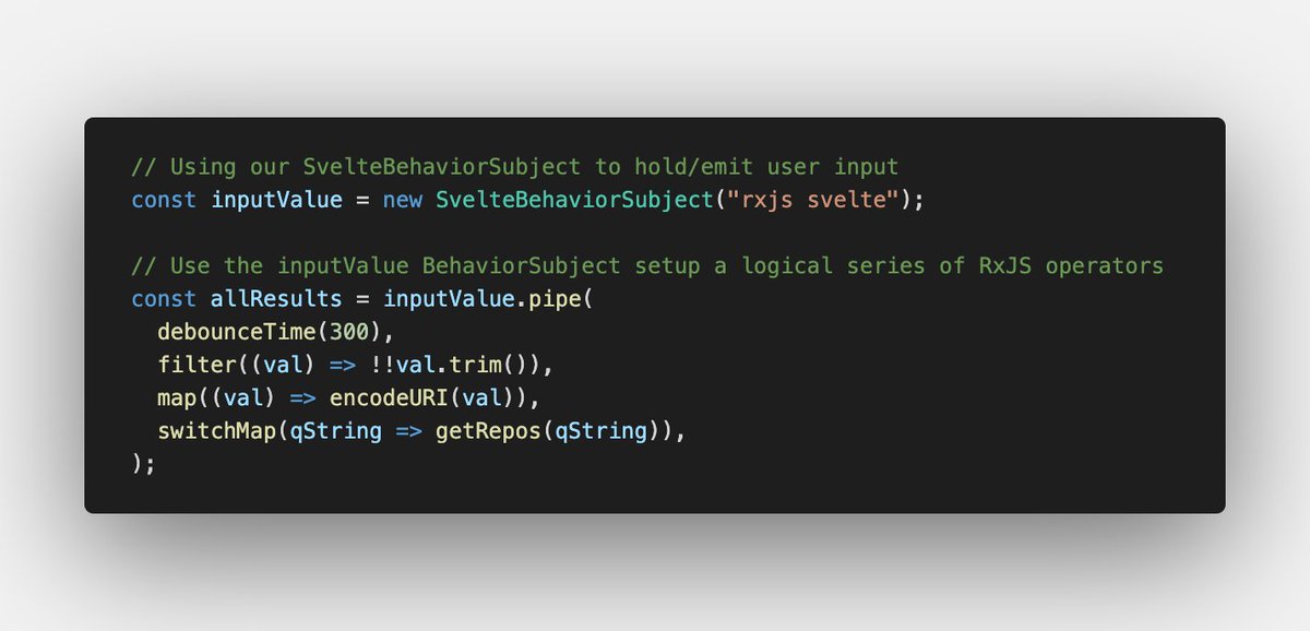 Alex Warnes on Twitter: "Debounce an input to trigger a GET request (and cancel any pending ...