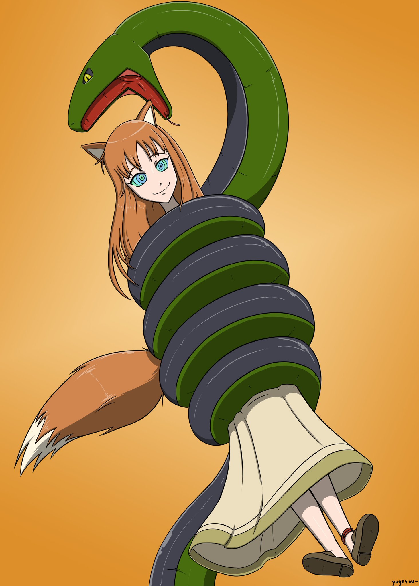 Yugerov on Twitter: "Holo + Snake + Hypno. Monthly Patreon Reward. [ #vore #hypno #snake ] https ...