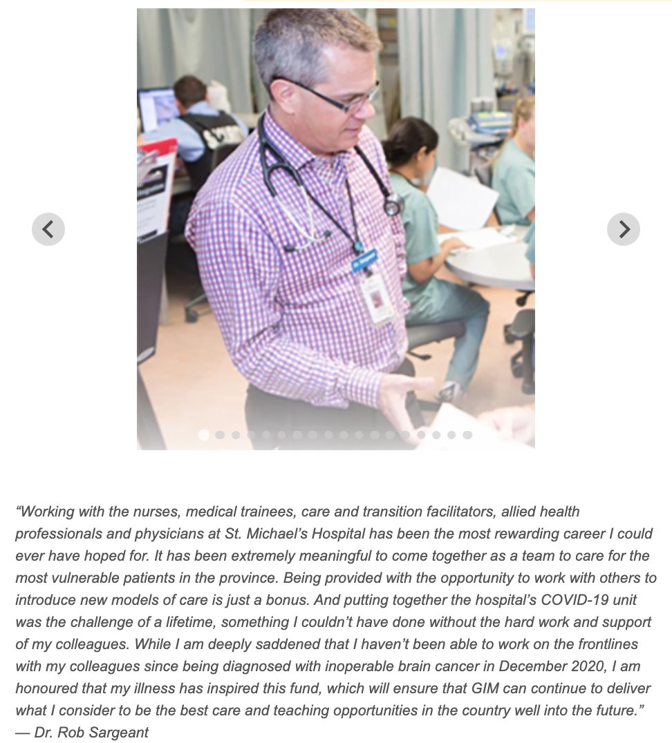 Irfan Dhalla on Twitter: "It's so like Dr. Rob Sargeant, and his wife Karen, to be thinking of ...