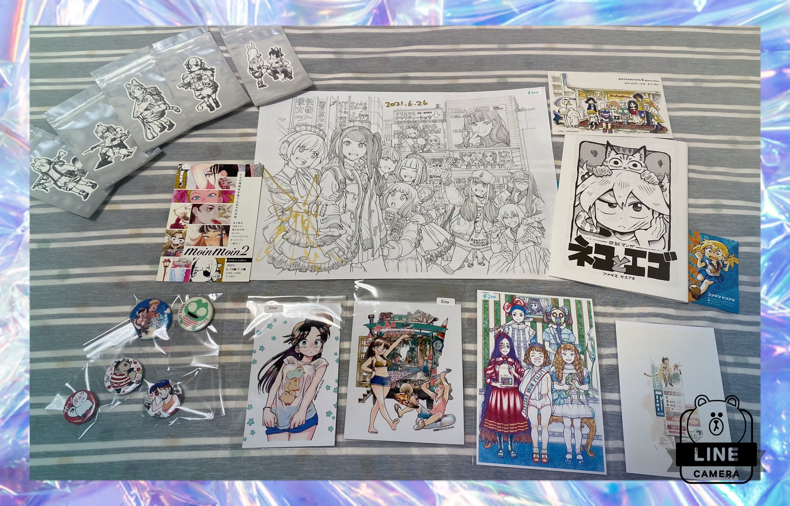 よしくん@氷菓子 on Twitter: "#moinmoin2展 ビリケンギャラリーのmoinmoin2展に行ってきました♪1回目より賑やかになってて見応えあり！間近で見る線画や色塗りを堪能 ...