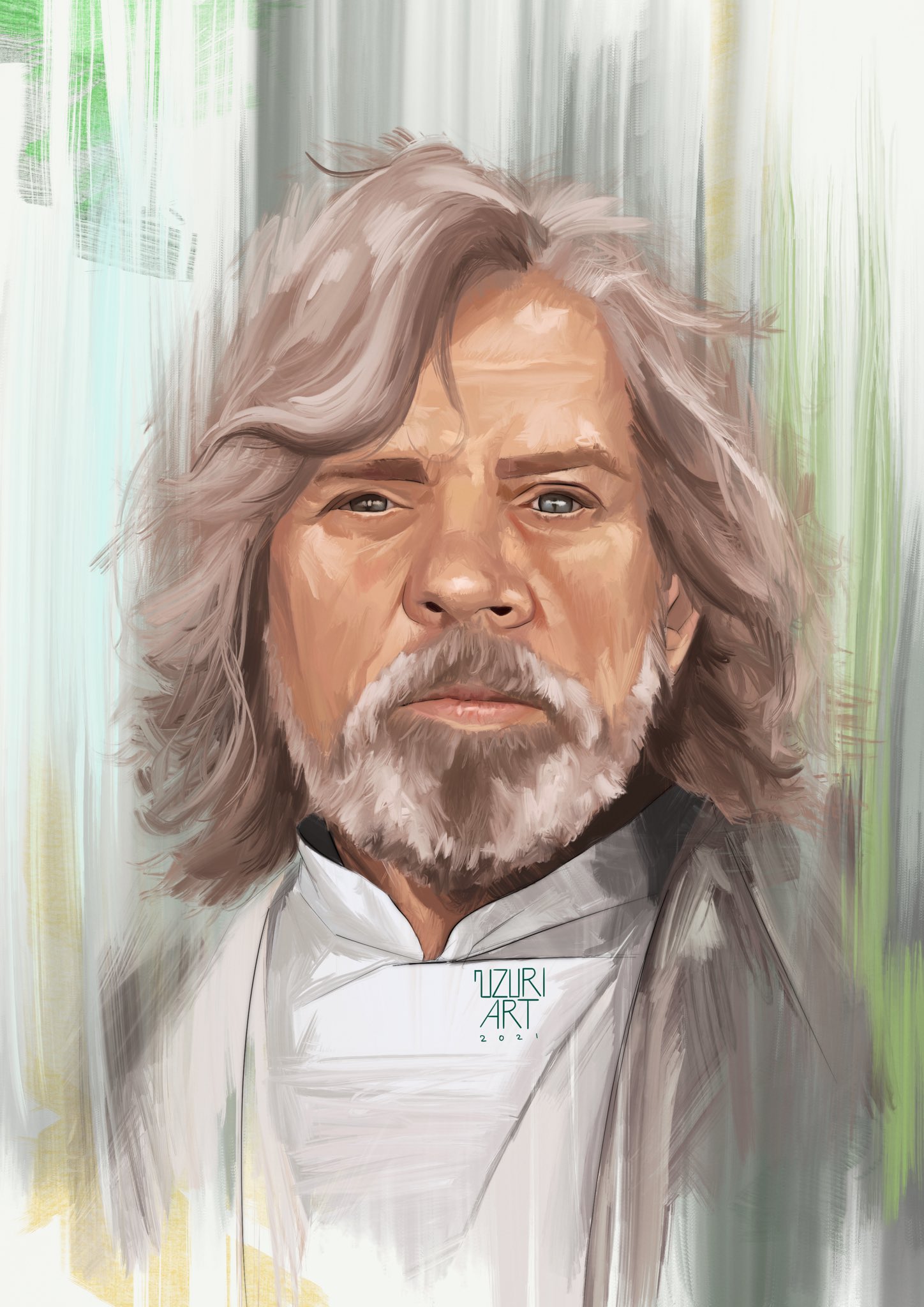 Old Luke Skywalker Art