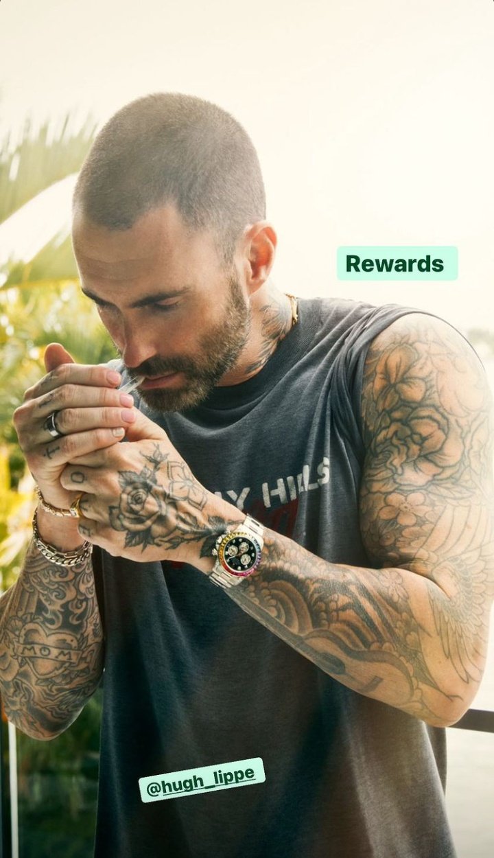 Adam Levine Hand Tattoos