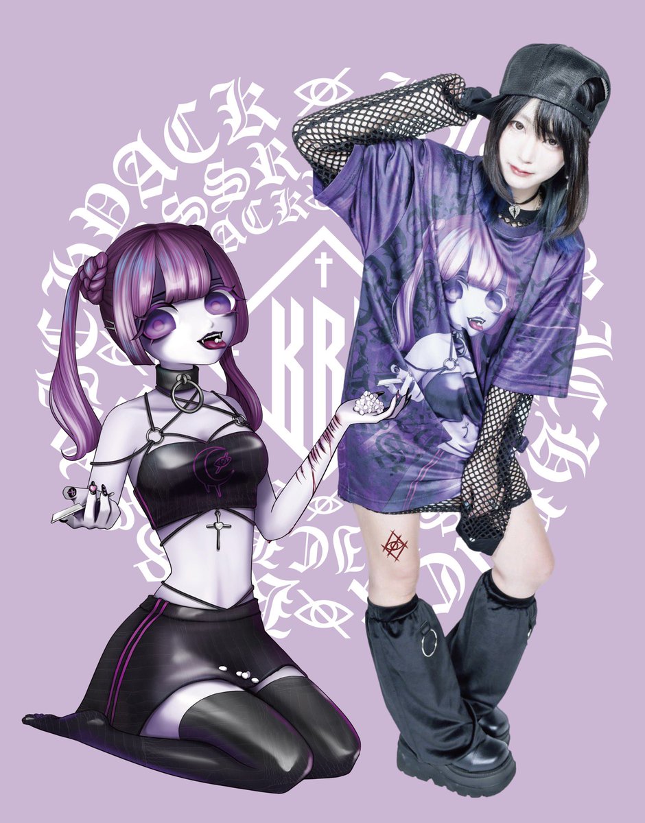 KRYclothing on Twitter: "【news】 本日21:00- 「AKARI」 MEA × KRY ルーズシルエット フルグラフィックBIGT 着丈80cmのユニセックス ...