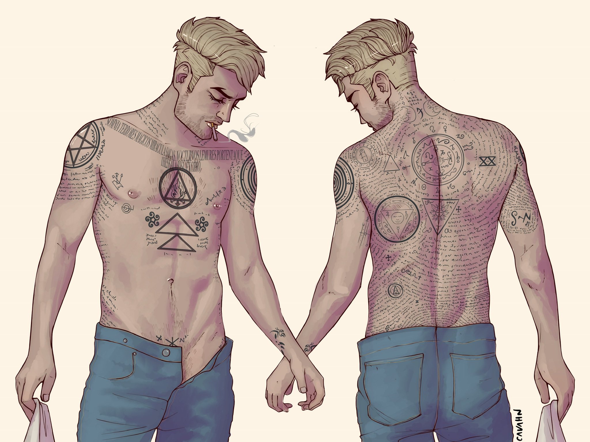 John Constantine Tattoos Arrow Producer Says Constantine's Tattoo Will