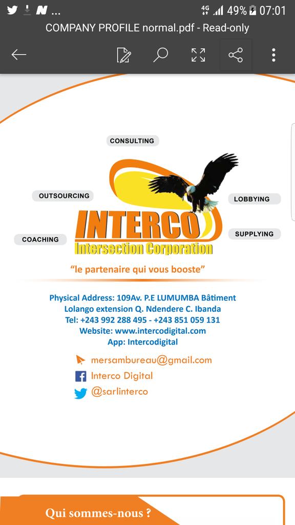 INTERCO Sarl (@SarlInterco) | Twitter
