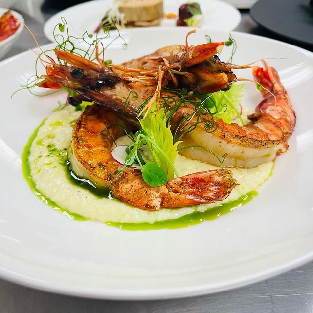 Grilled Prawns Fine Dining