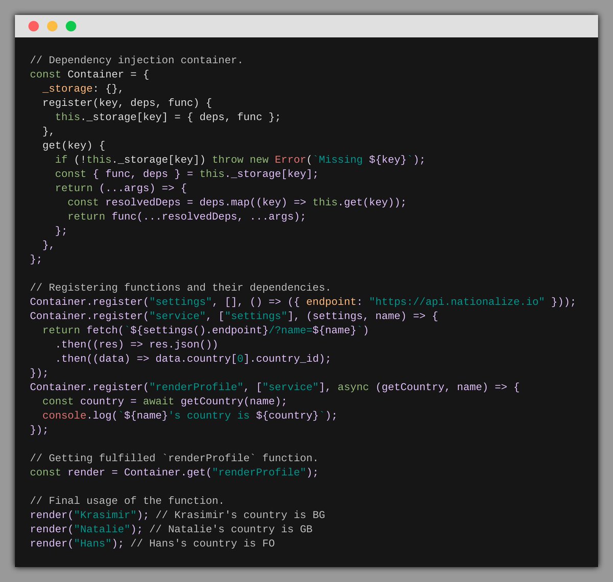 Krasimir Tsonev on Twitter: "Day 29: dependency injection. I think DI is highly underestimated ...