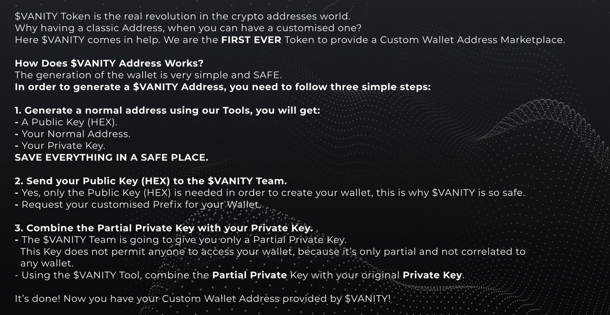 VANITY UPDATE!!! : r/Vanity_Token