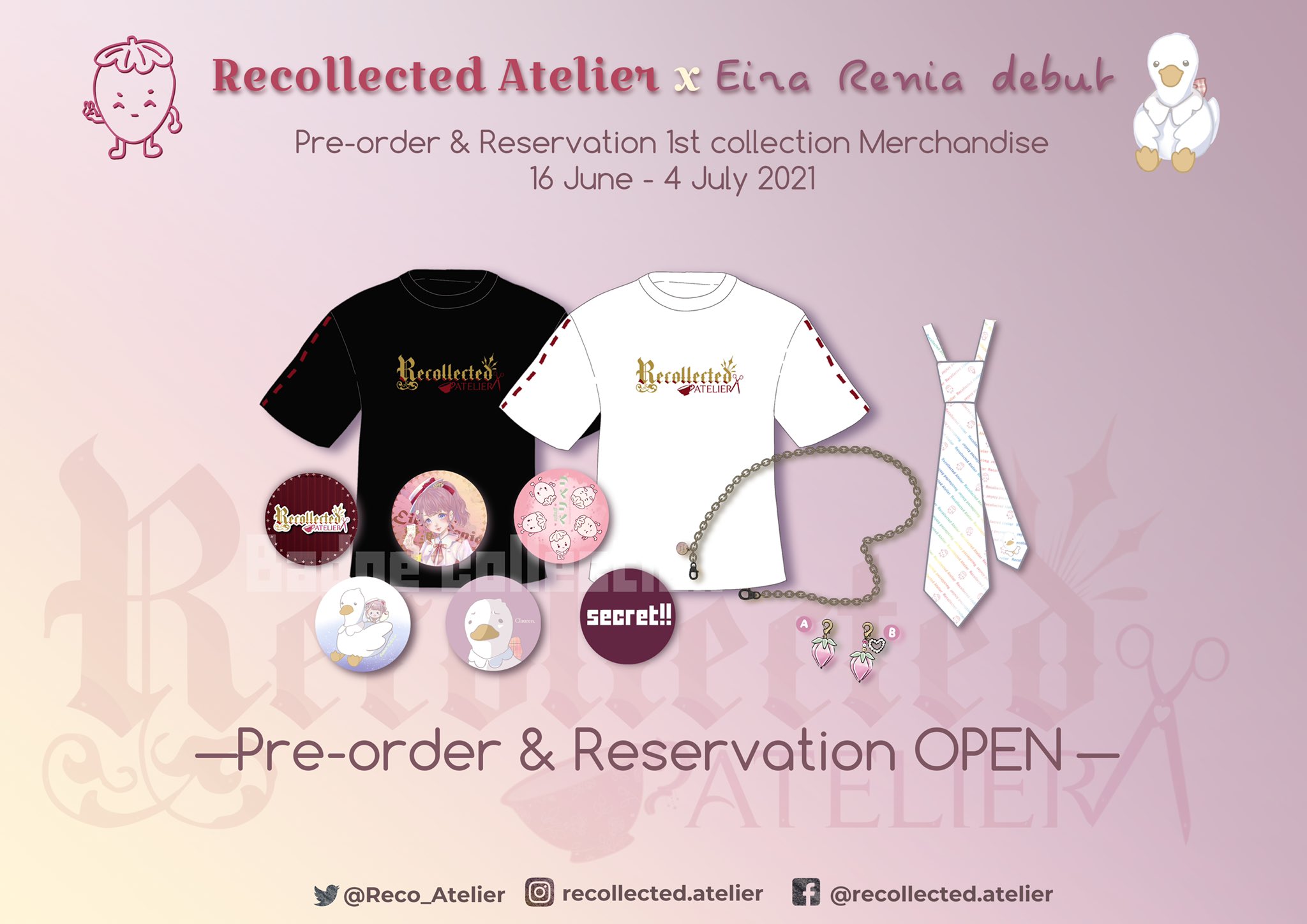 Recollected Atelier ️🫖 on Twitter: "📣【Pre-Order and Reservation OPEN】📣 ️Recollected Atelier x ...
