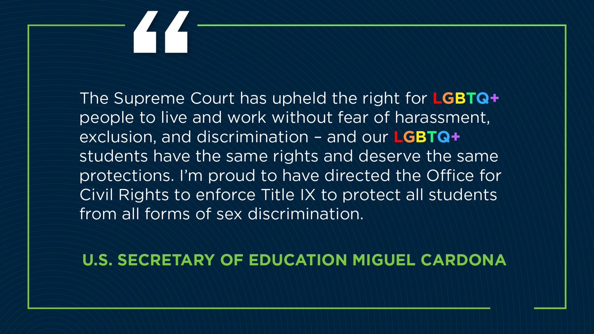 U.S. Department of Education on Twitter: "Today, @EDcivilrights issued ...