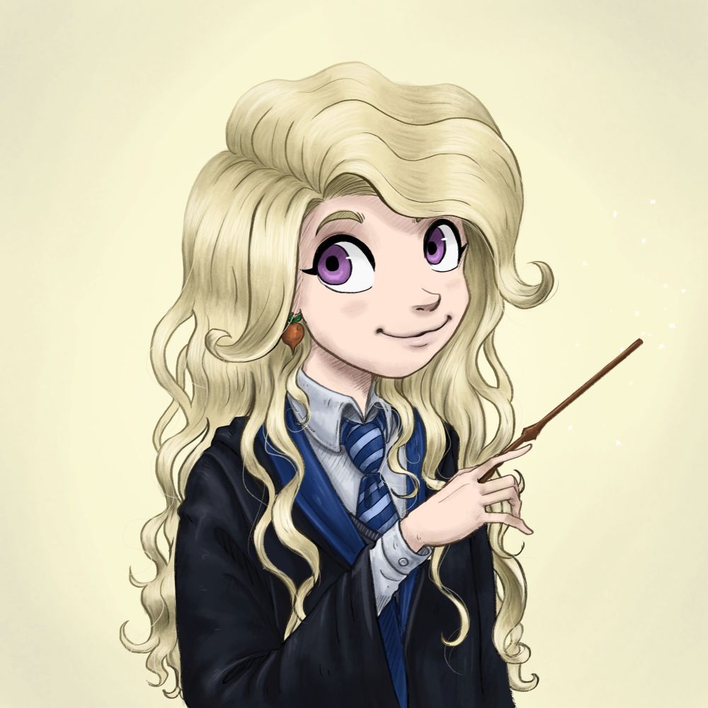 Luna Lovegood And Harry Potter Fan Art