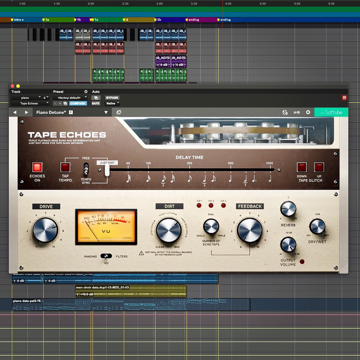 Ken Arai on Twitter: "昨日リリースのSoftube Tape Echoes🎼 早速新曲で使ってみたけど最高💯 ザラっとした歪みがめっち気持ち良い👏🏻👏🏻👏🏻 ...