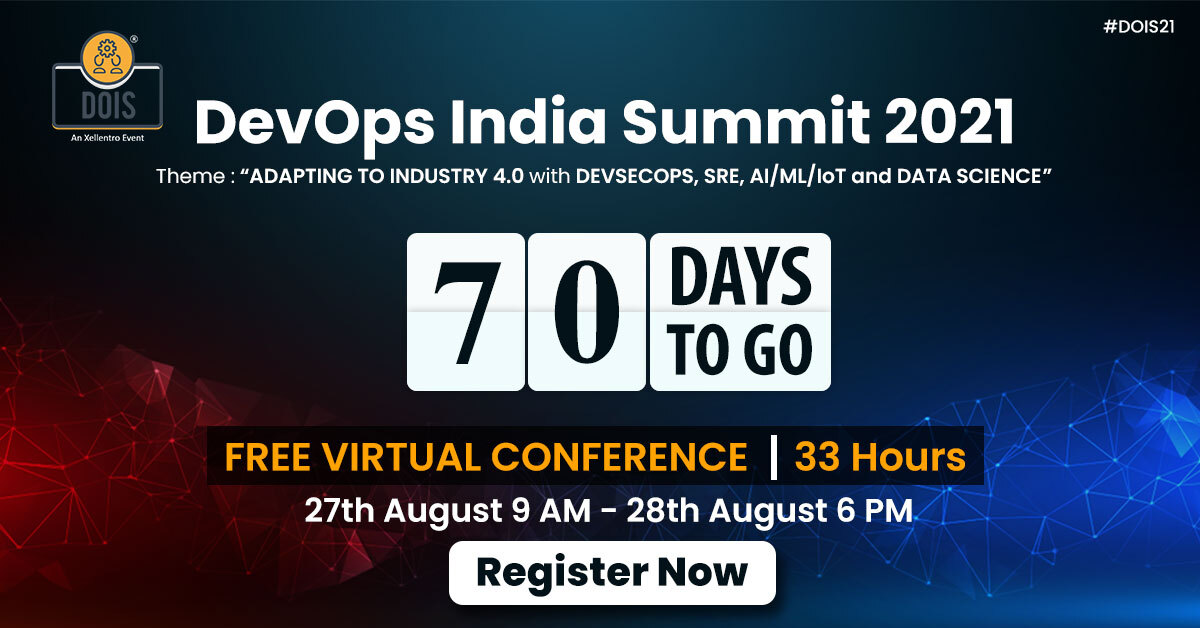 DevOps India Summit on Twitter: "Only 70-days left for the exciting #DOIS21 to take off! Hurry ...