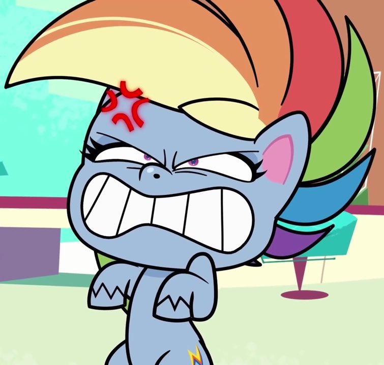 Rainbow Dash Angry Face