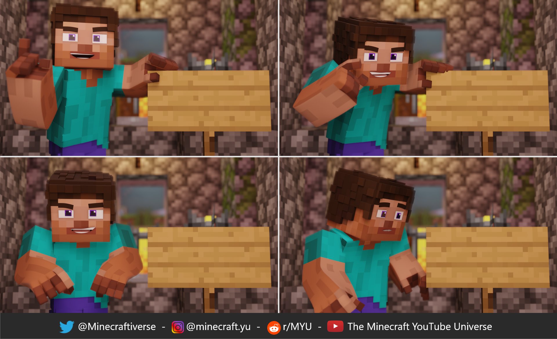 Steve Minecraft Template