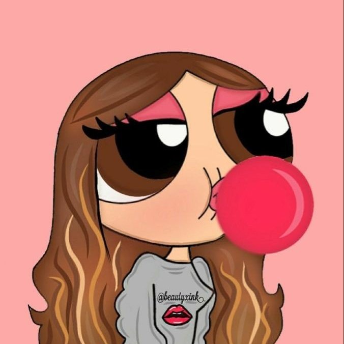 Cartoon Girl With Brown Hair And Brown Eyes 9867