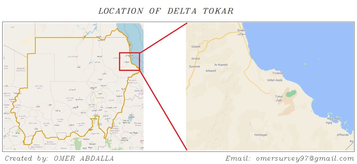 #Delta #Tokar is located in eastern #Sudan 145km to the south of # ...