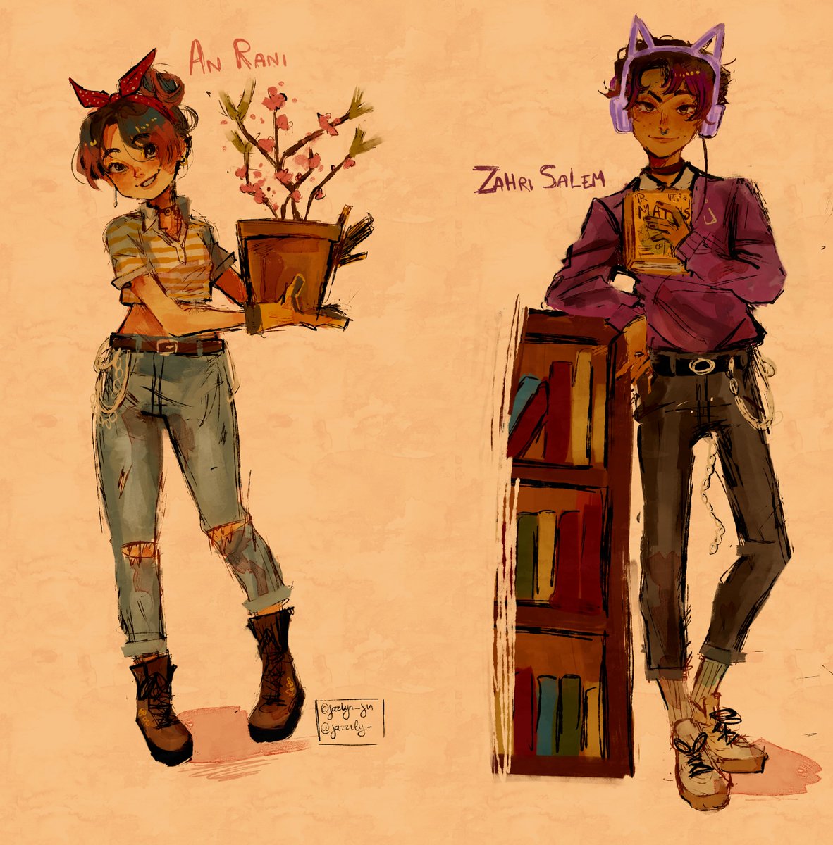 「let myself draw smth self indulgent for 」|Jazzy🍀のイラスト