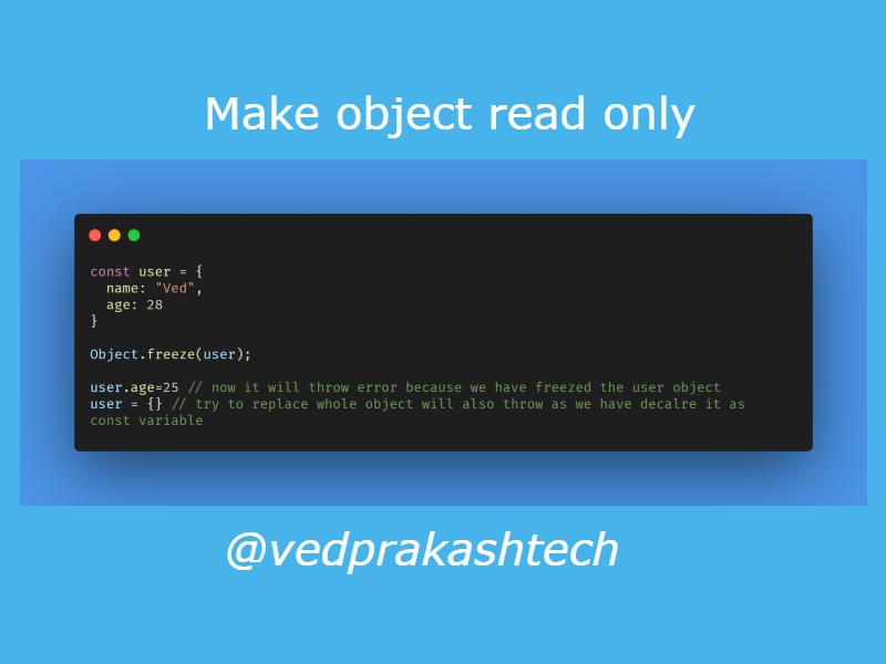 Javascript Object A Thread 🧵👇 100daysofcode Thread From Ved Prakash
